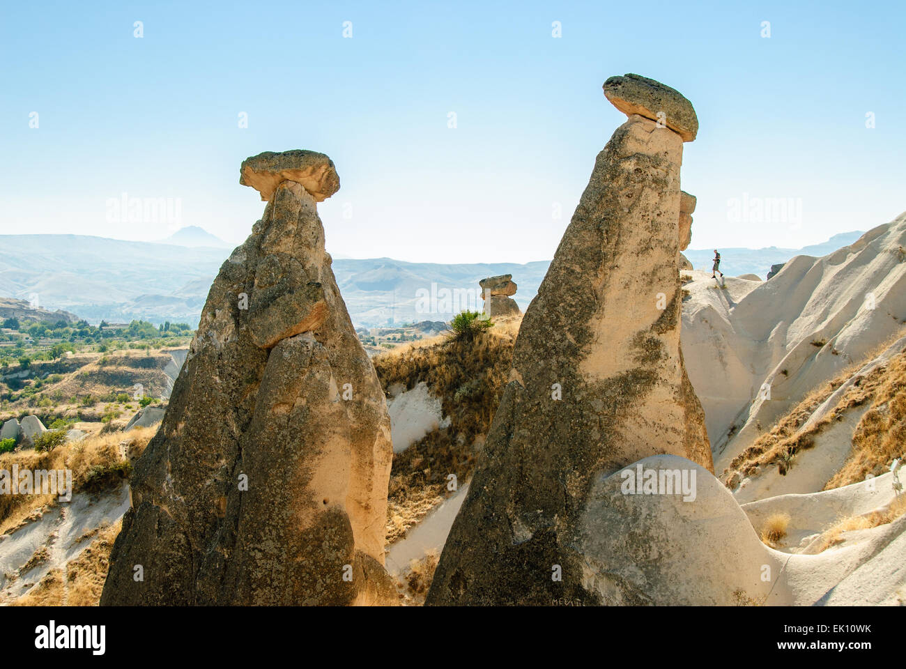 Two fairy chimneys in Cappadocia, Turkey Stock Photo - Alamy
