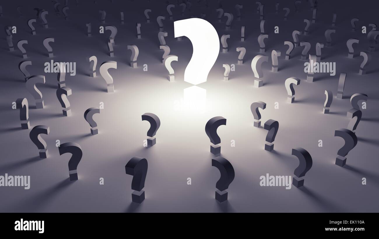 Many questions unanswered Stock Photo - Alamy