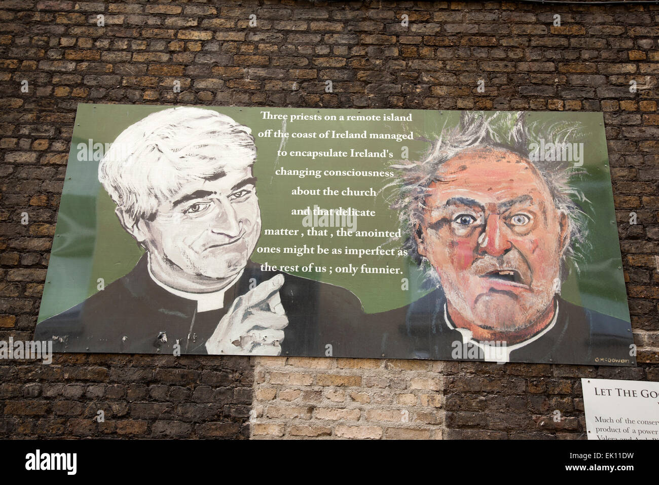 Father Ted in Icon Walk, Temple Bar, Dublin, Ireland Stock Photo - Alamy
