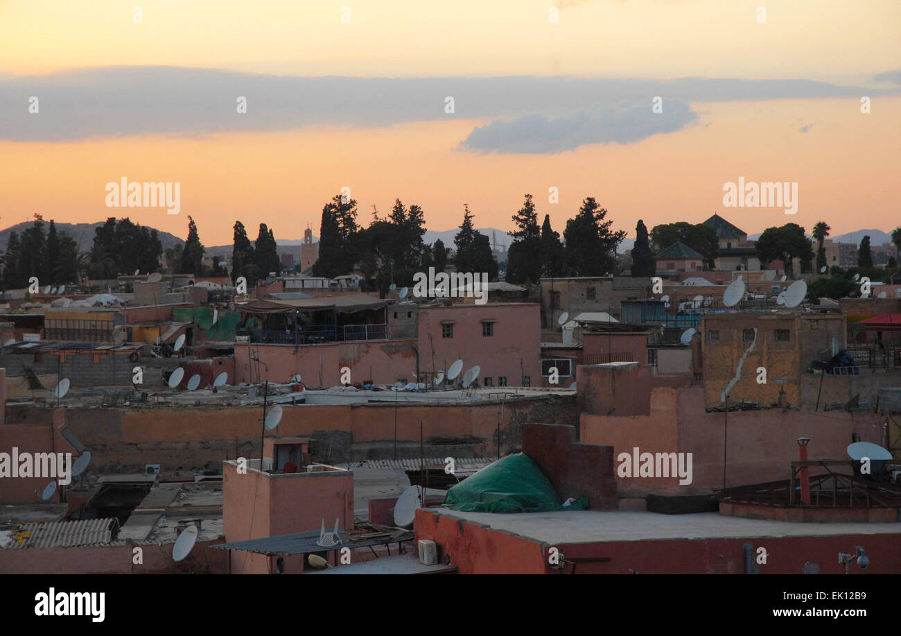 Marrakesh rooftops hi-res stock photography and images - Alamy