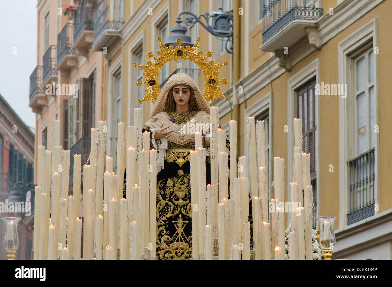 Catholic religious parade for the virgin mary hi-res stock photography ...