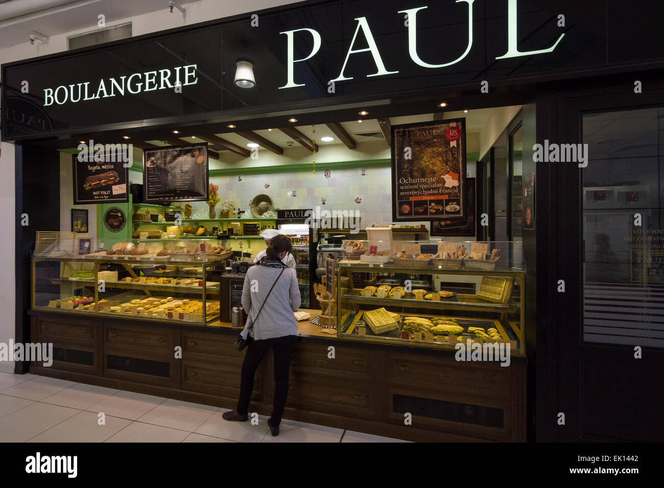 One of the many pastry shops in the city. Prague is the capital and ...