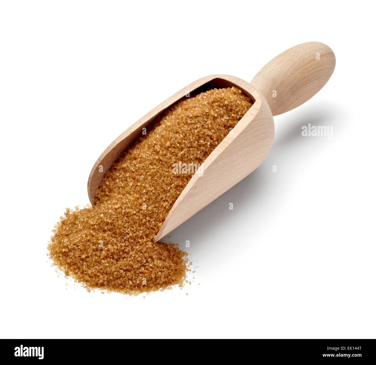Wooden spoon granulated sugar Cut Out Stock Images & Pictures - Alamy
