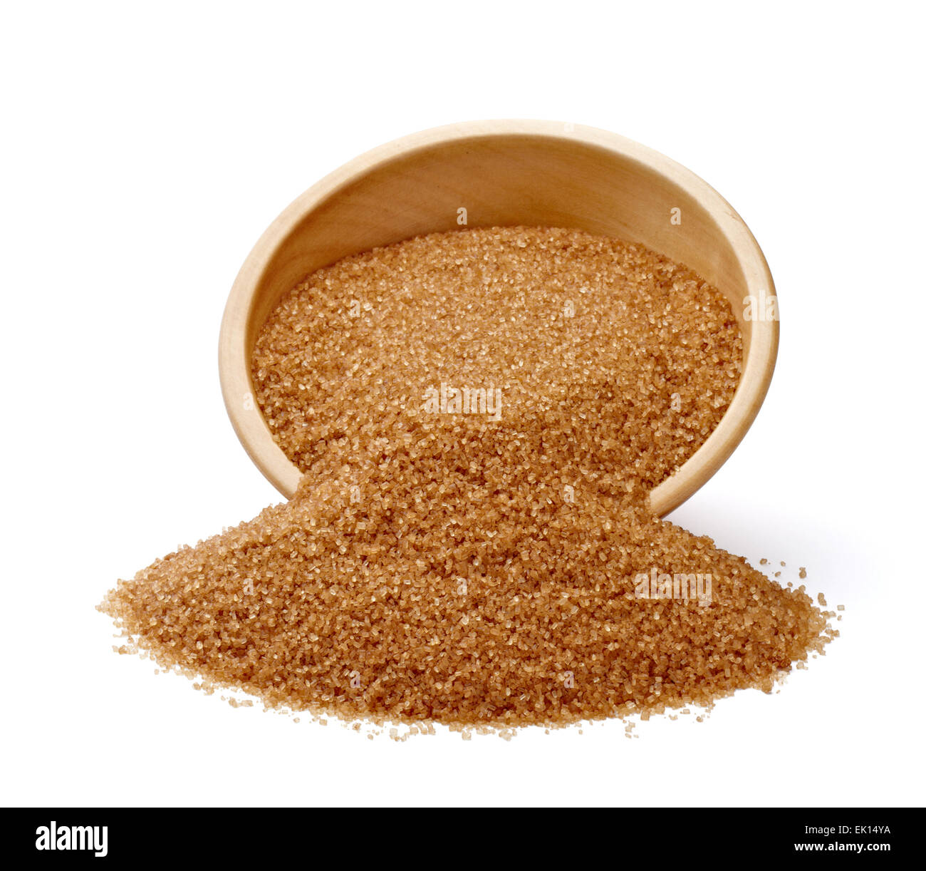 Bowl brown sugar wooden Cut Out Stock Images & Pictures - Alamy