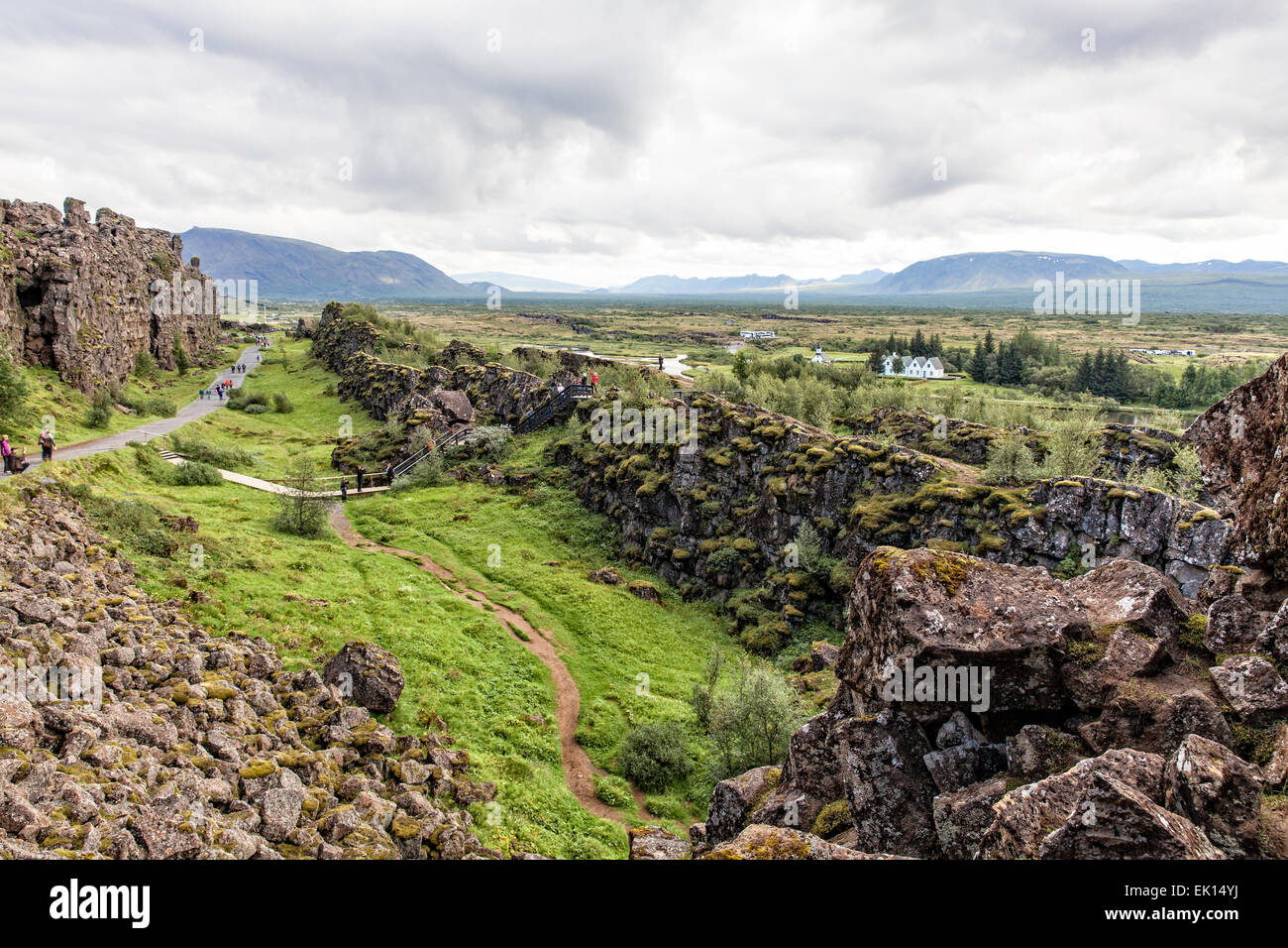 Thingvellir national park fault line hi-res stock photography and ...