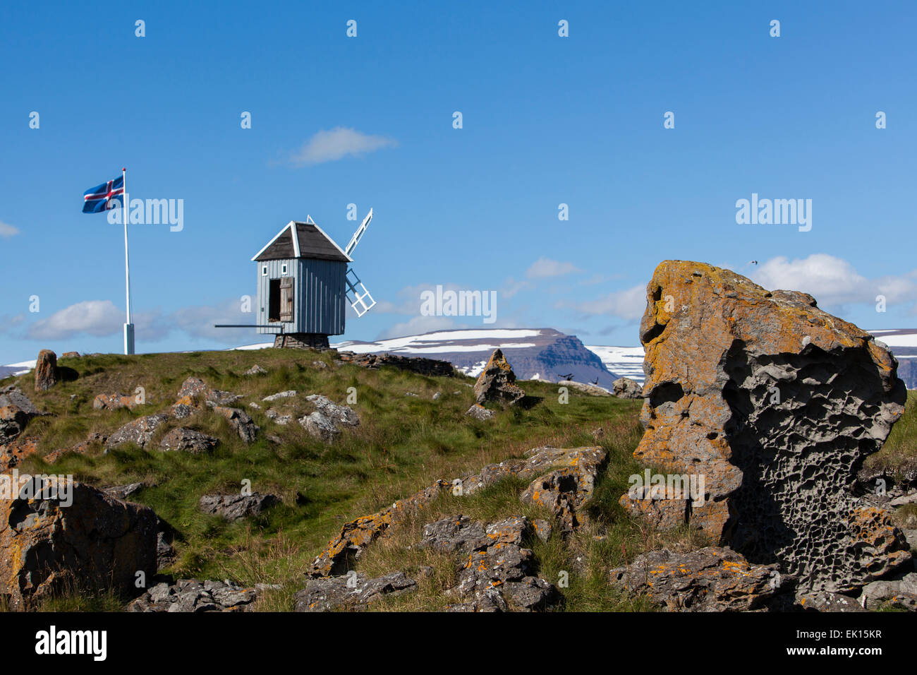 Vigur island's windmill built in 1840, is the only old windmill left ...