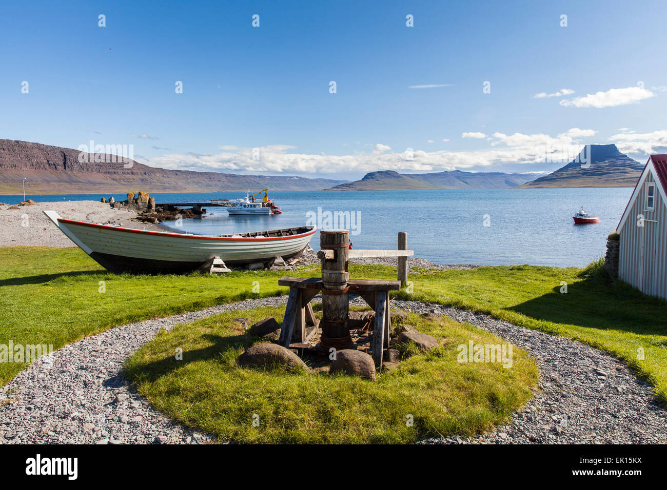 View from Vigur island in the Westfjords of Iceland Stock Photo - Alamy