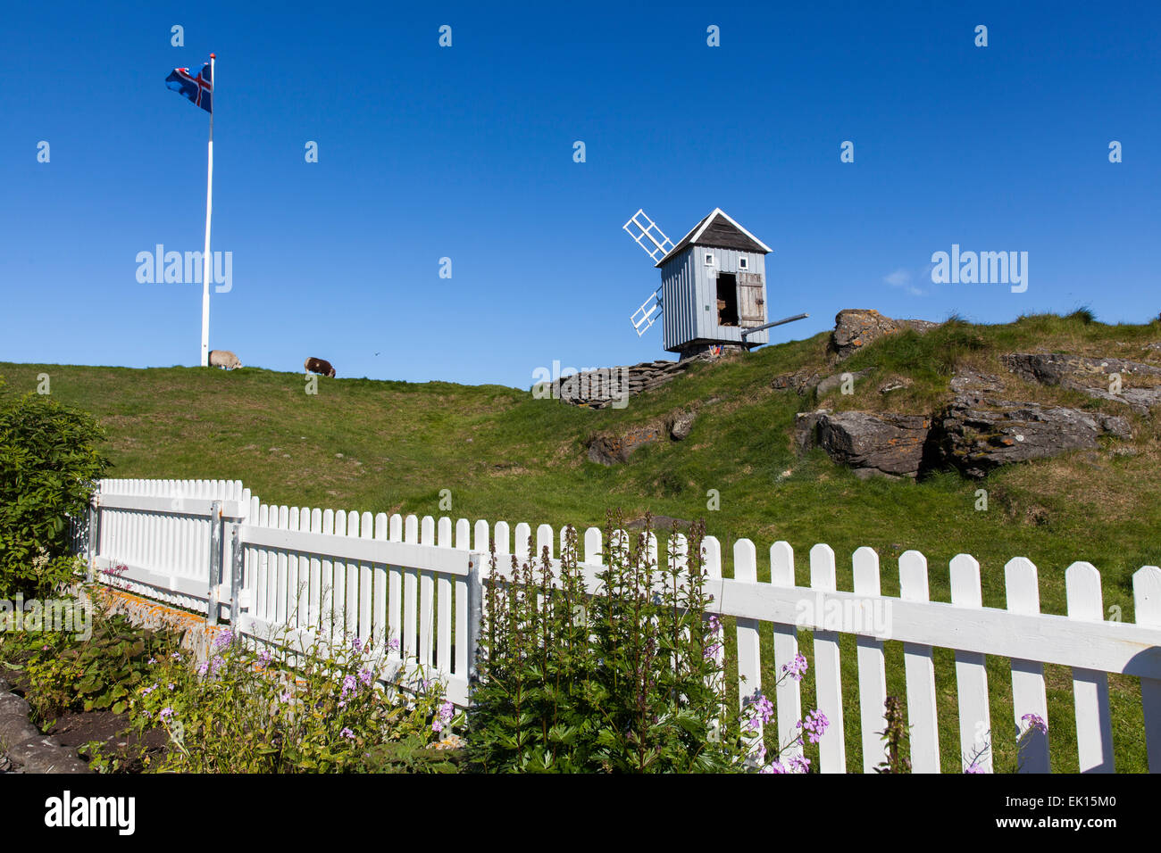 Vigur island's windmill built in 1840, is the only old windmill left ...