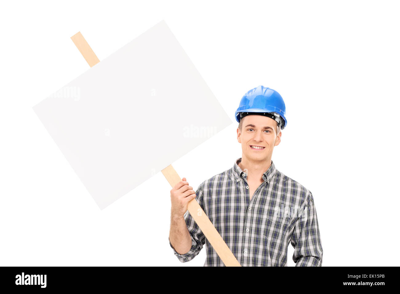 Caucasian male engineer in uniform Cut Out Stock Images & Pictures - Alamy