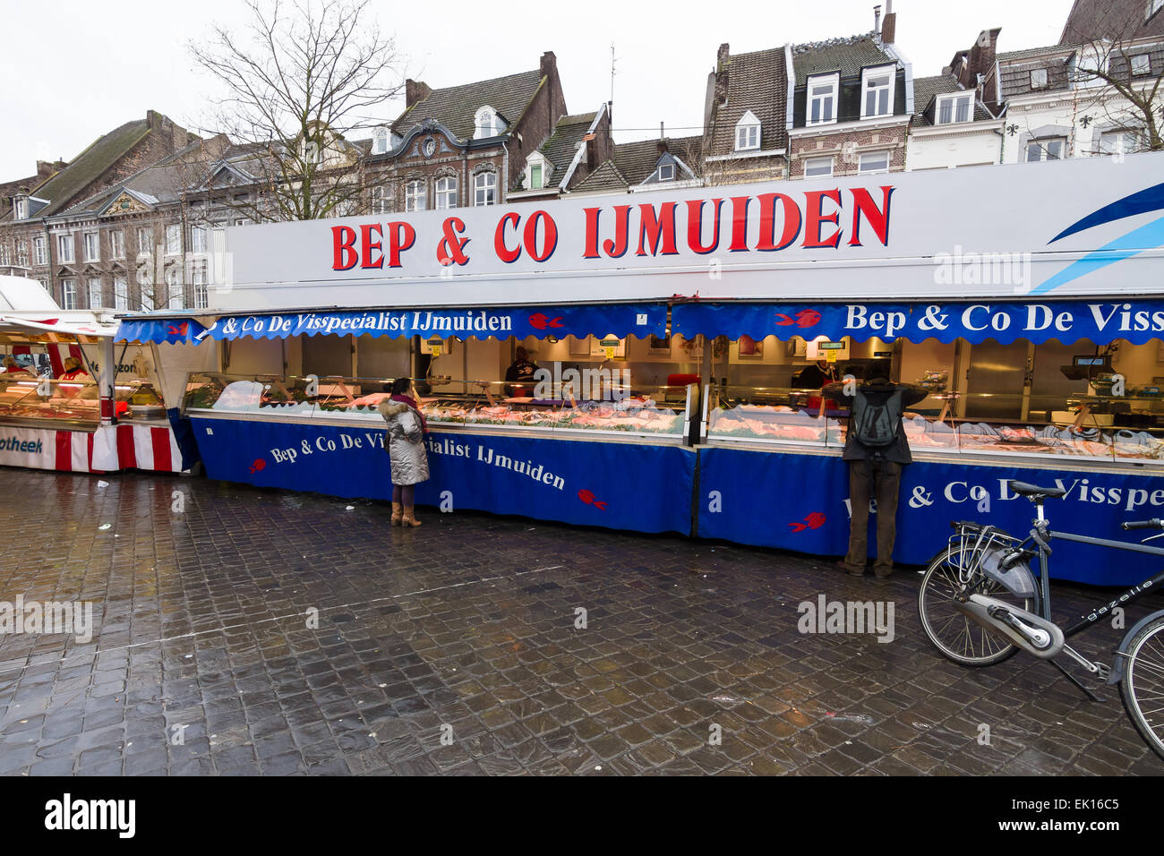 Fish Market in the market square in the historic center Stock Photo - Alamy