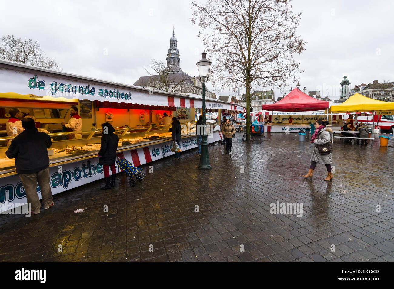 Fish Market in the market square in the historic center Stock Photo - Alamy