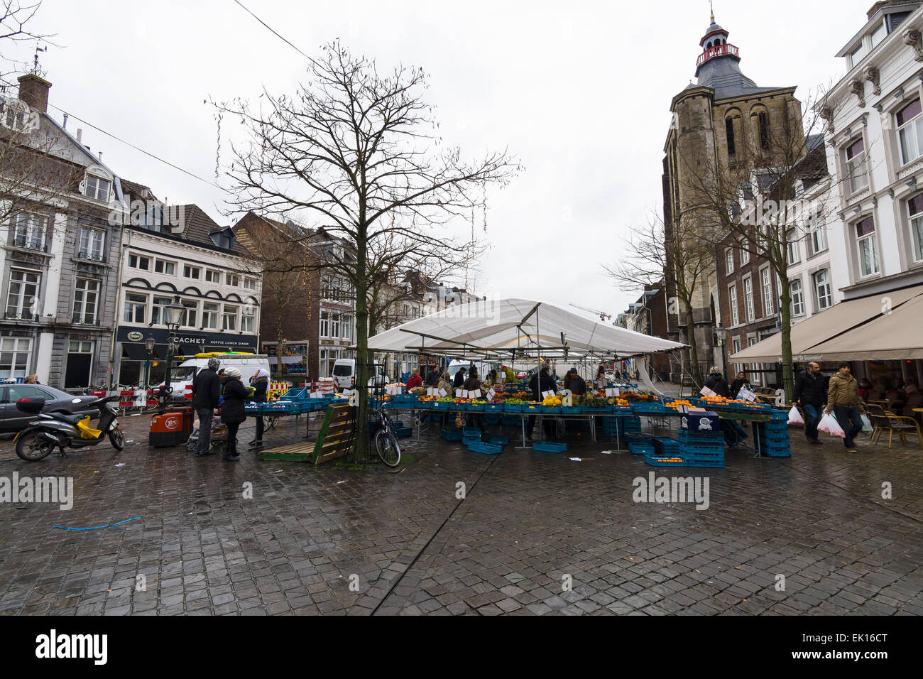 Fish Market in the market square in the historic center Stock Photo - Alamy