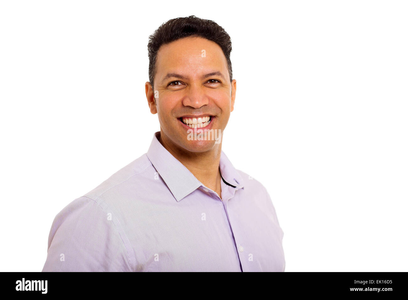 close up portrait of happy middle aged man Stock Photo - Alamy