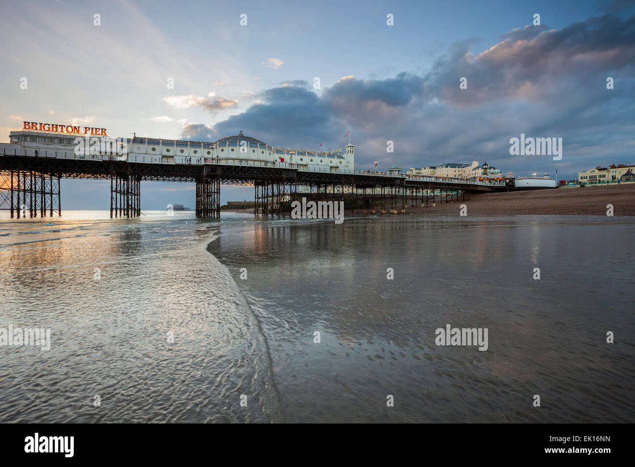 Brighton pier beach landscape hi-res stock photography and images - Alamy