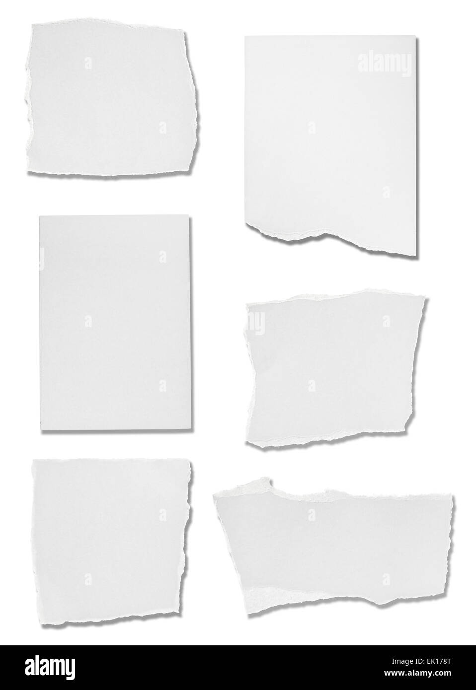 paper ripped note Stock Photo - Alamy