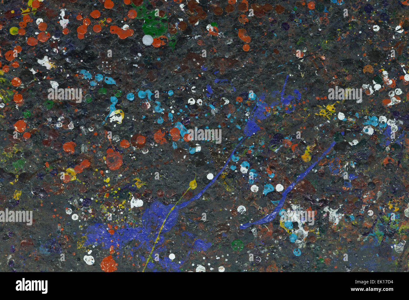 colorful paint drops on the floor abstract background Stock Photo - Alamy