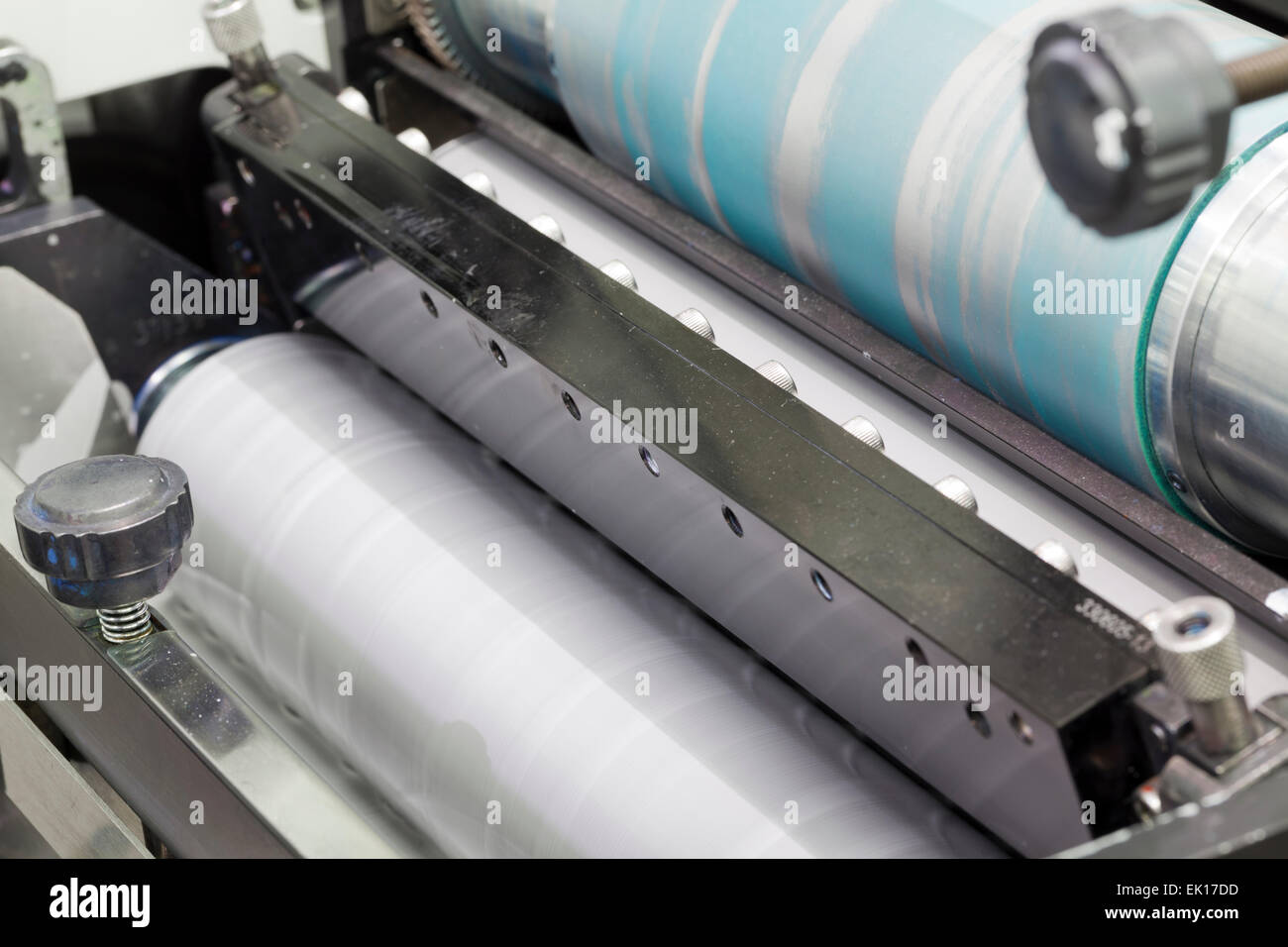 detail of roll printing machine Stock Photo - Alamy