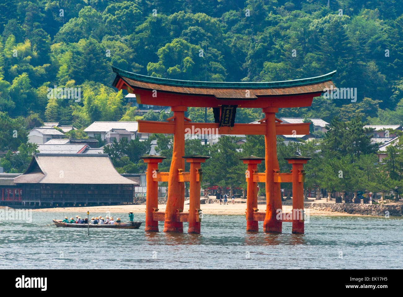 Torii Gate of Itsukushima Shrine, Miyajima, Japan Stock Photo - Alamy