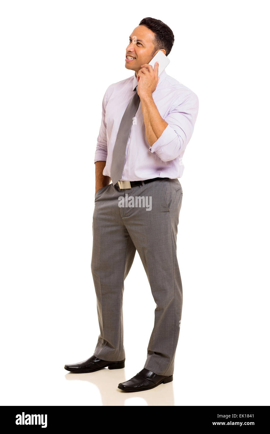Side view male worker talking hi-res stock photography and images - Alamy