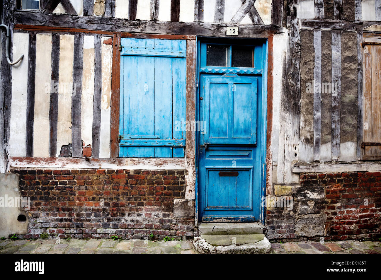 Wooden Door Norman Architecture Stock Photos & Wooden Door Norman ...