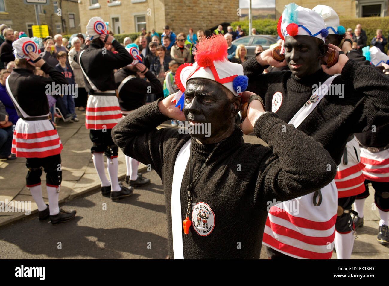 Bacup, Lancashire, England, UK, 4th April 2015. The Britannia Coco-nut ...