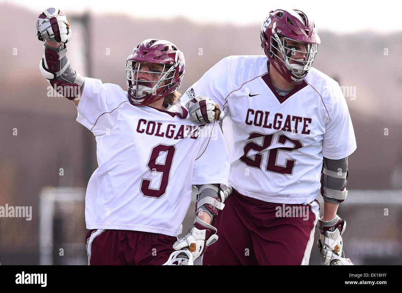 Hamilton, New York, USA. 4th Apr, 2015. Colgate Raiders attackman Chase ...