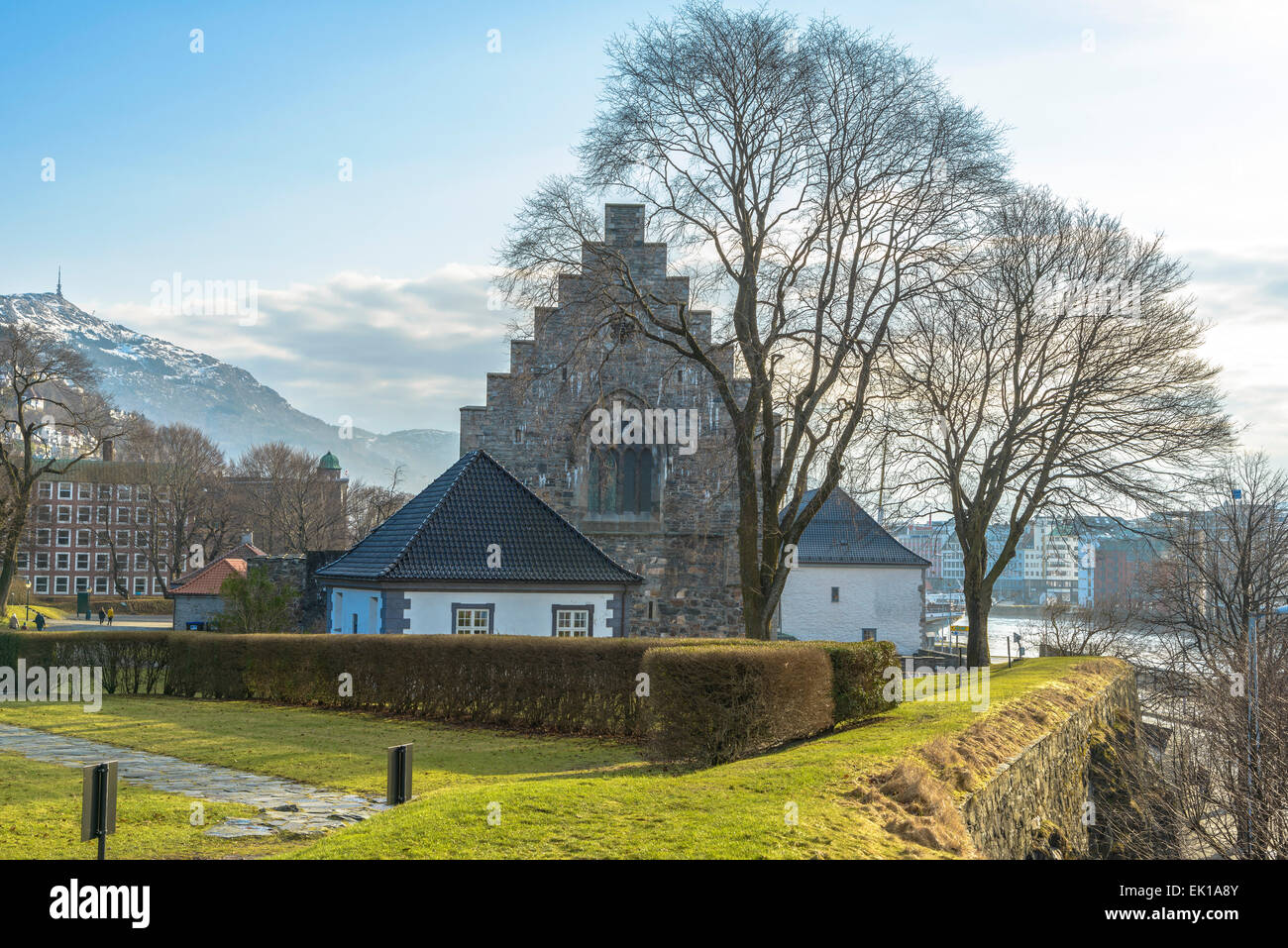 Haakon's Hall is a medieval stone hall located inside the Bergenhus ...