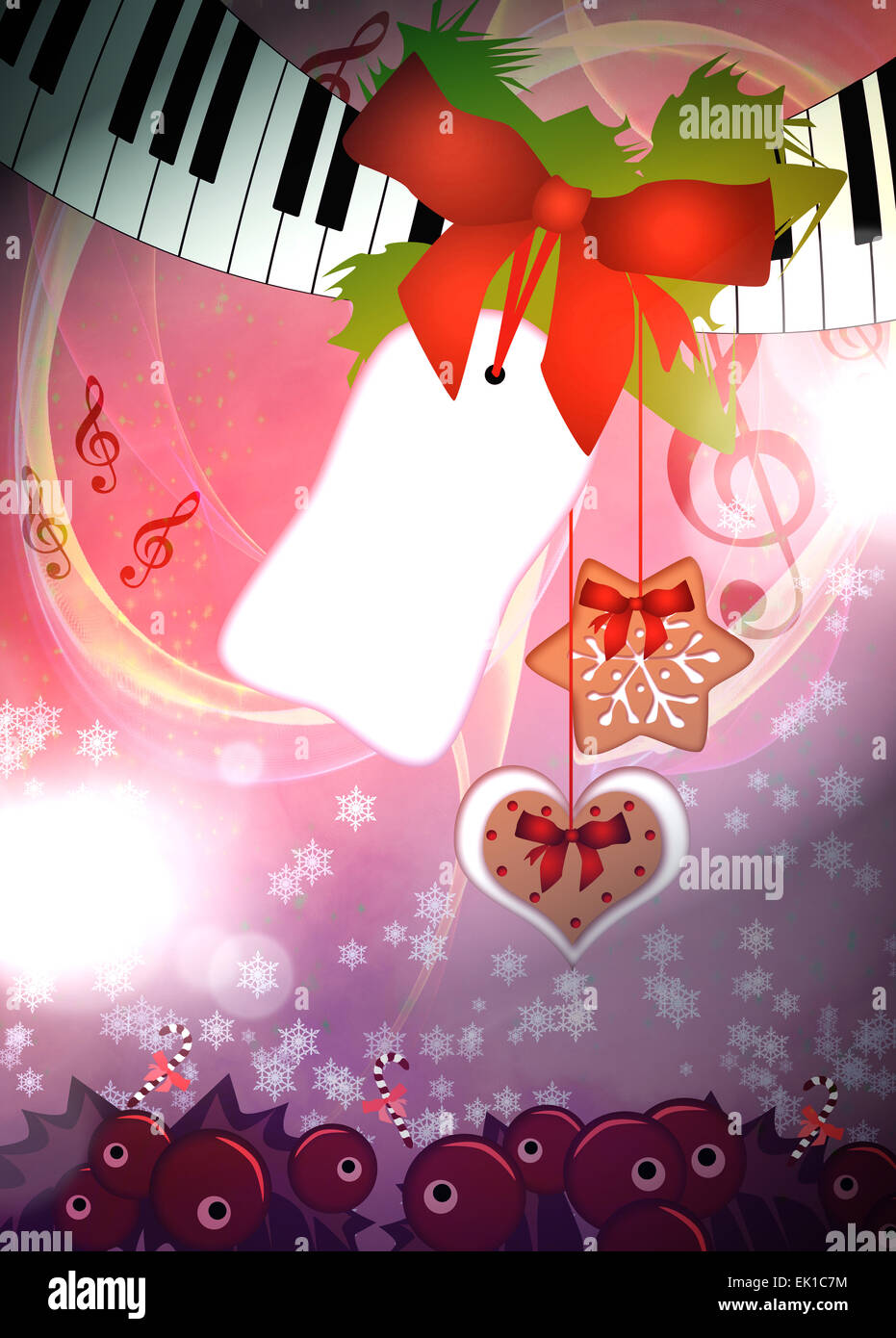 Advent or christmas music concenrt advert poster or flyer background ...