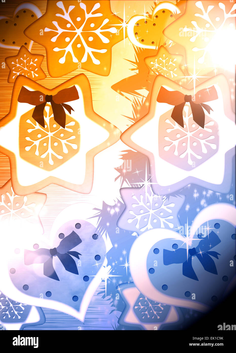 Advent or christmas advert poster or flyer background with empty space ...