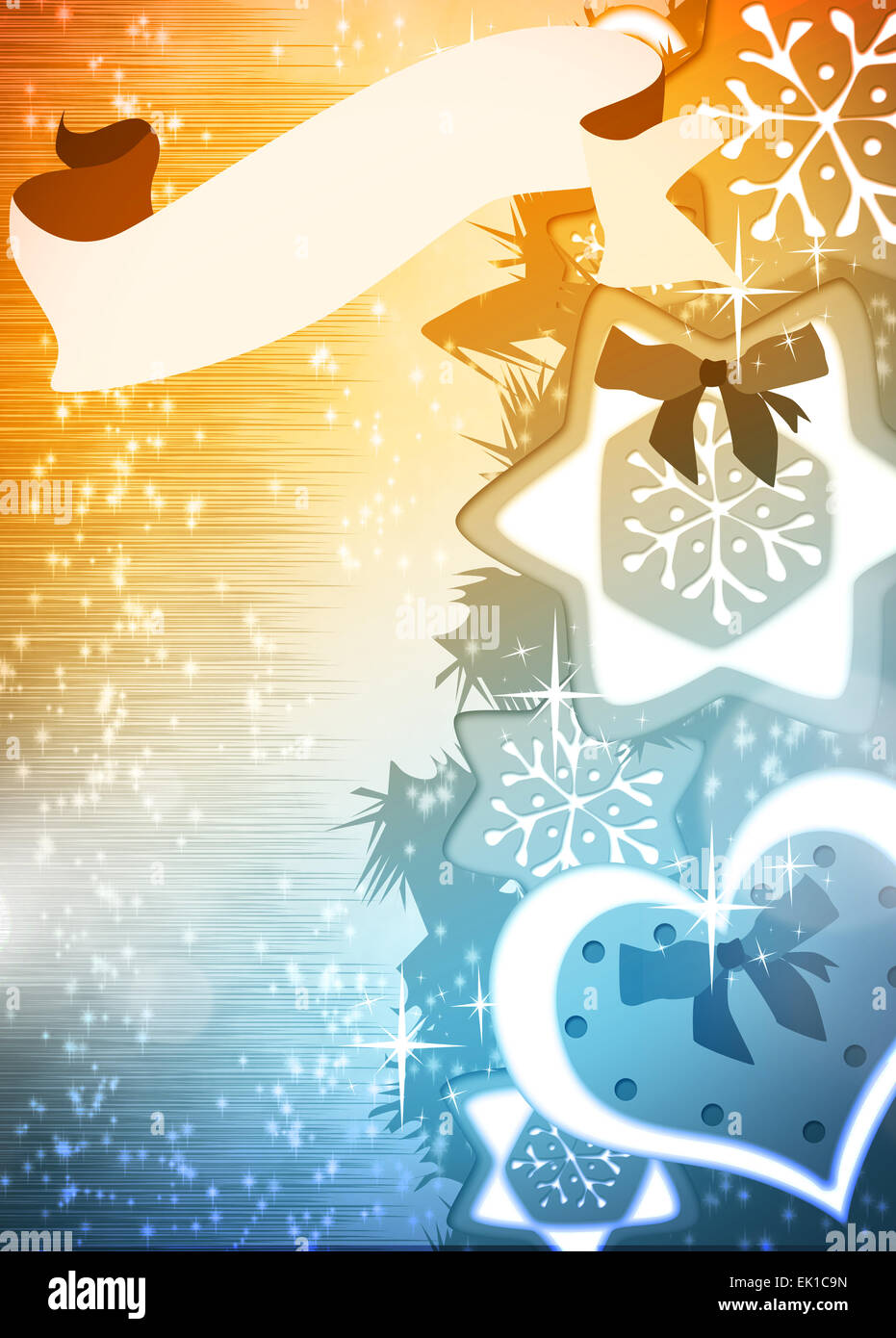 Advent or christmas advert poster or flyer background with empty space ...