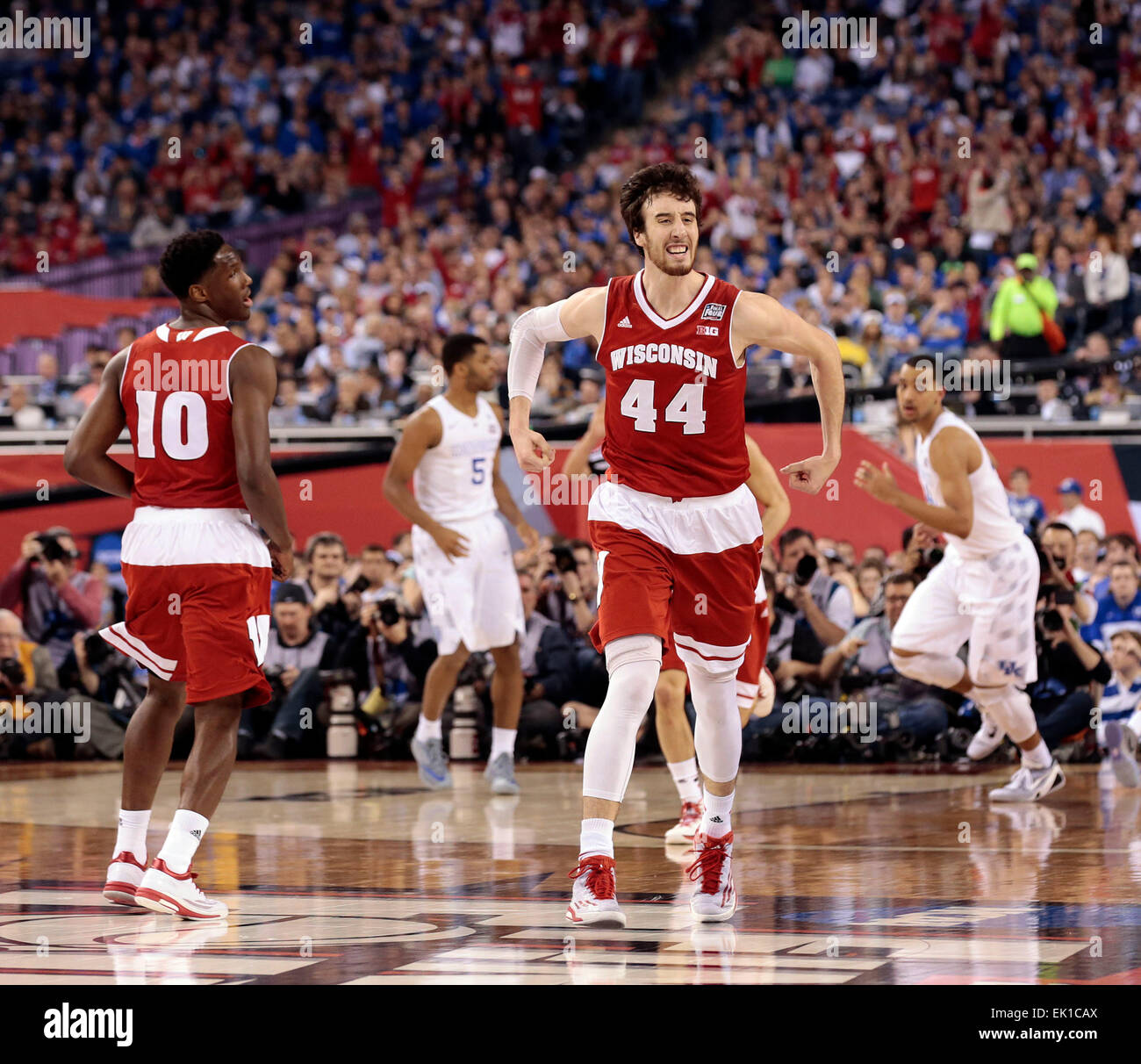 Indianapolis, IN, USA. 4th Apr, 2015. Wisconsin Badgers forward Frank ...