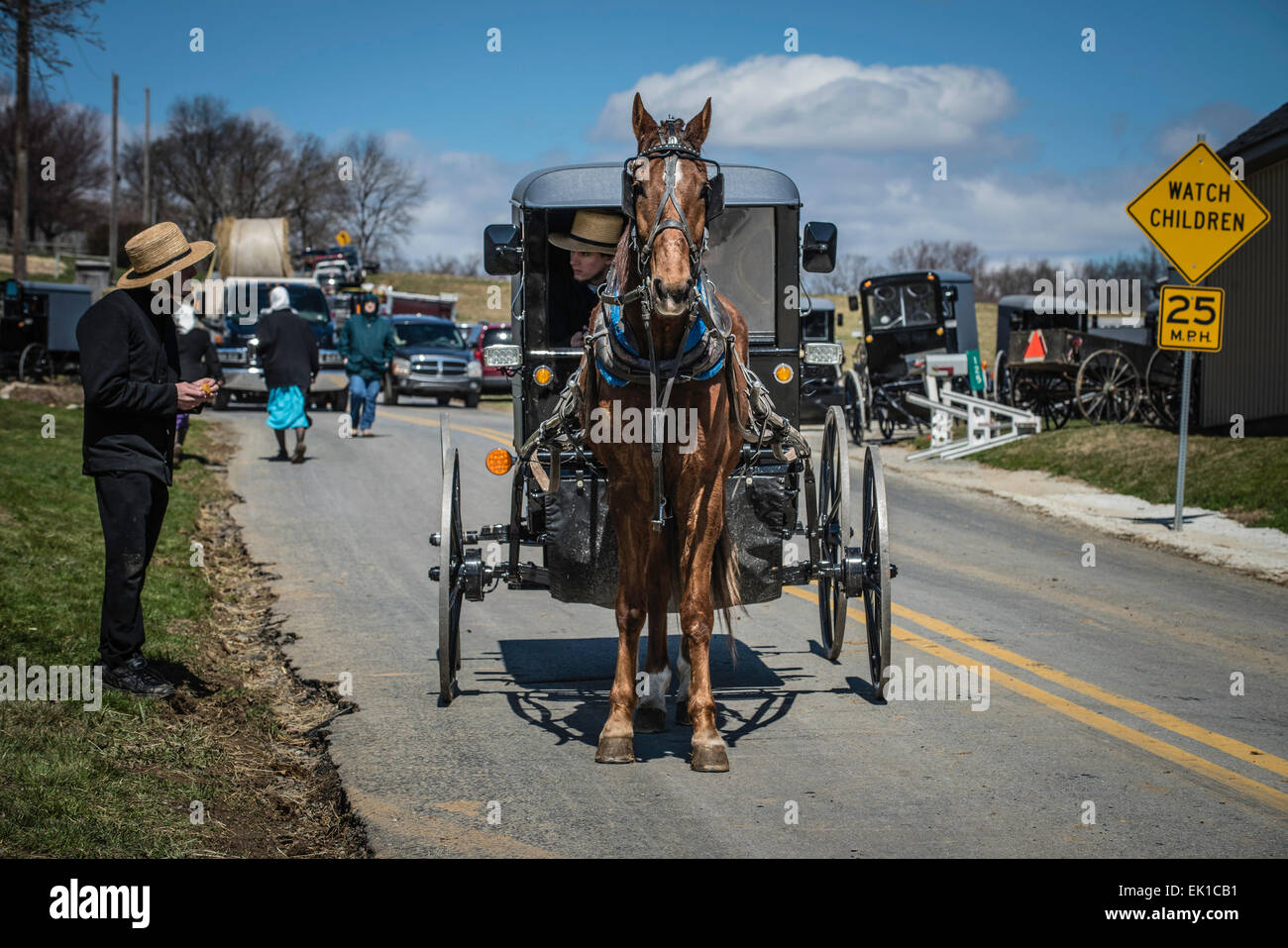 Lancaster, Pennsylvania, USA. 03rd Apr, 2015. Amish Mud Sale, held ...