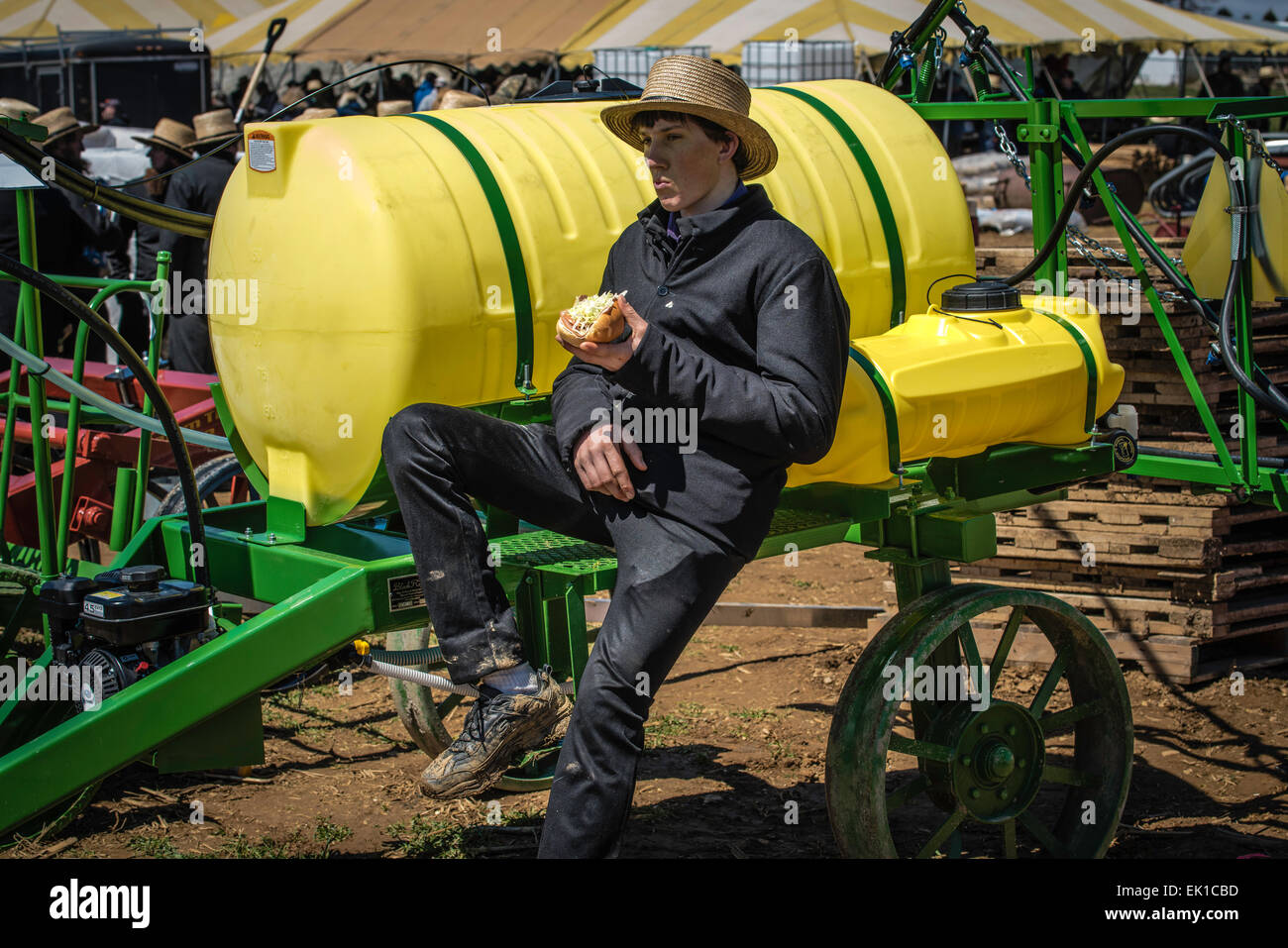 Lancaster, Pennsylvania, USA. 03rd Apr, 2015. Amish Mud Sale, held ...
