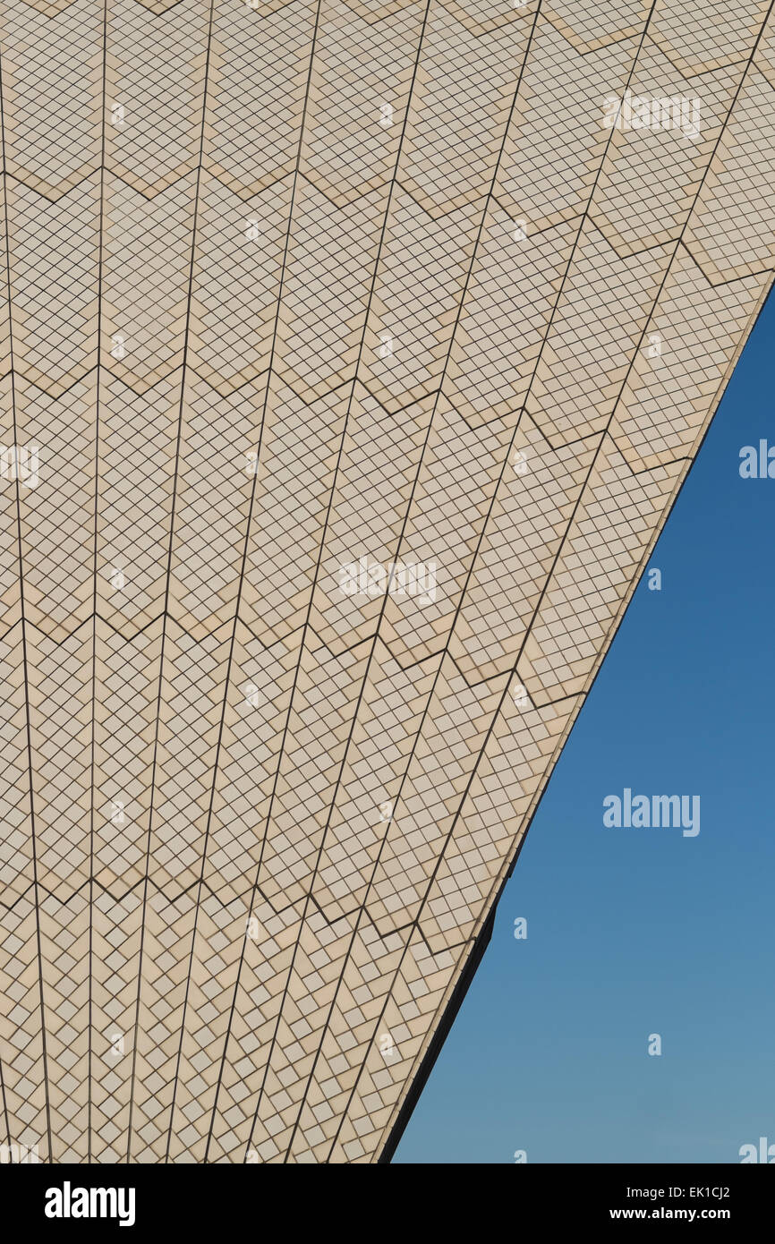 Detail photos of the Sydney Opera House, by architect Jørn Utzon Stock ...