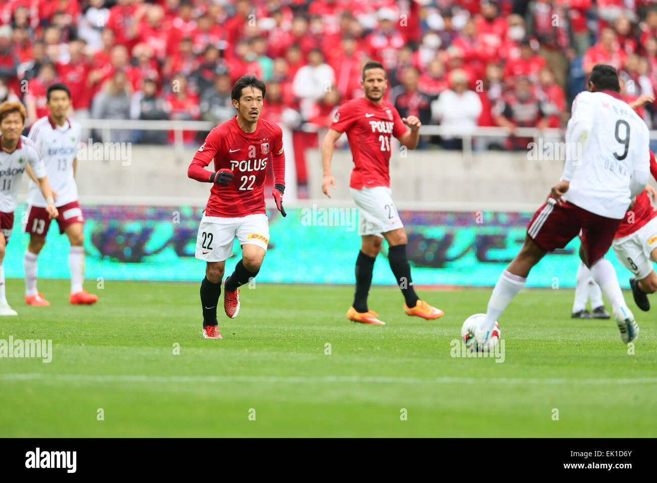 Saitama, Japan. 4th Apr, 2015. Yuki Abe (Reds) Football /Soccer : 2015 ...