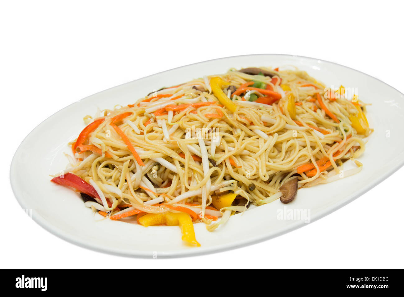 Traditional Chinese food, fried noodle with vegetable Stock Photo - Alamy