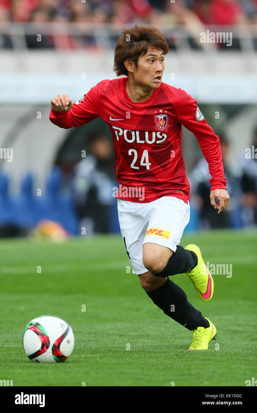 Saitama, Japan. 4th Apr, 2015. Takahiro Sekine (Reds) Football /Soccer : 2015 J1 League 1st ...