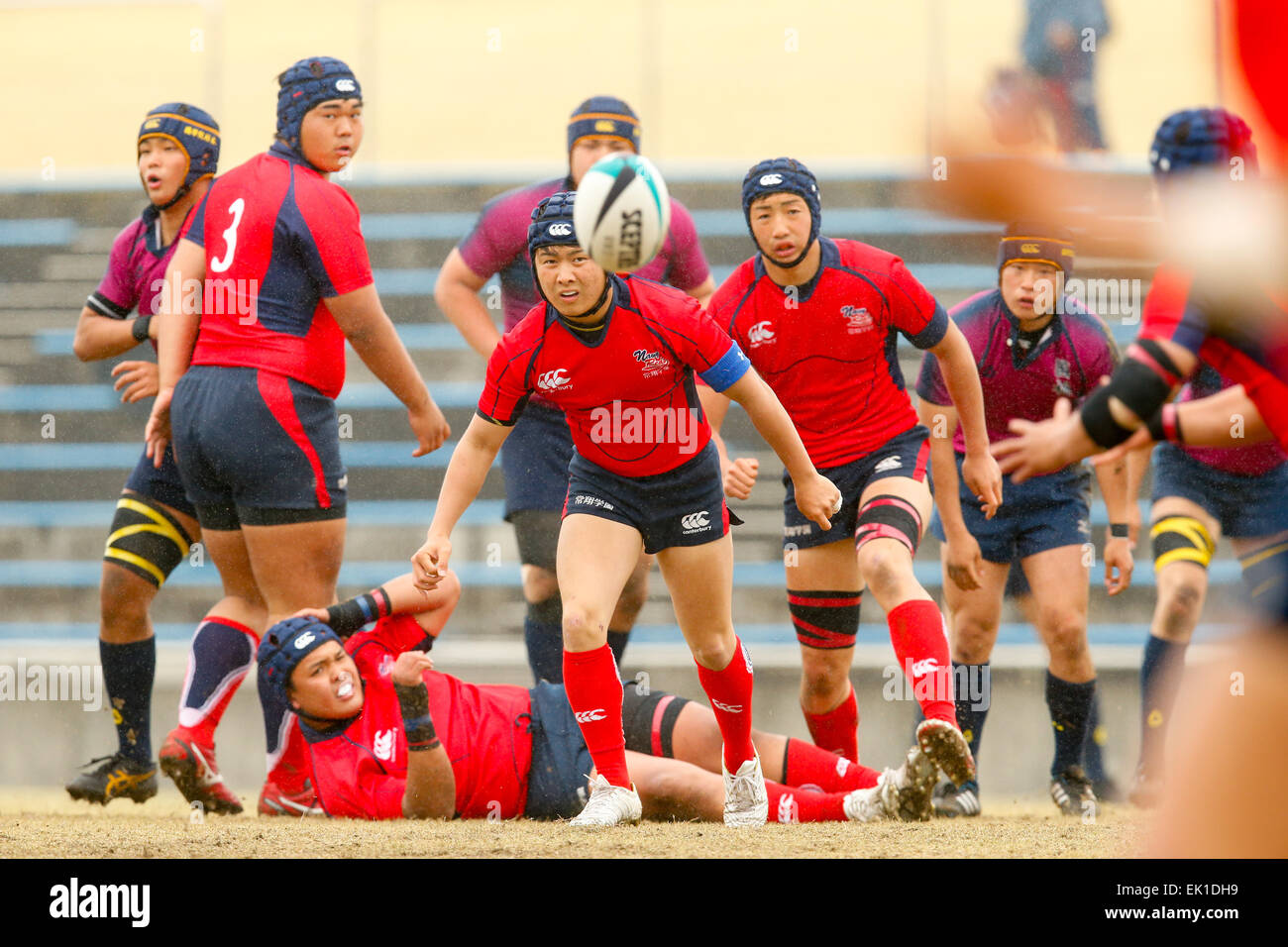 Kumagaya Rugby Stadium, Saitama, Japan. 4th Apr, 2015. Masahiro Yoshida ...