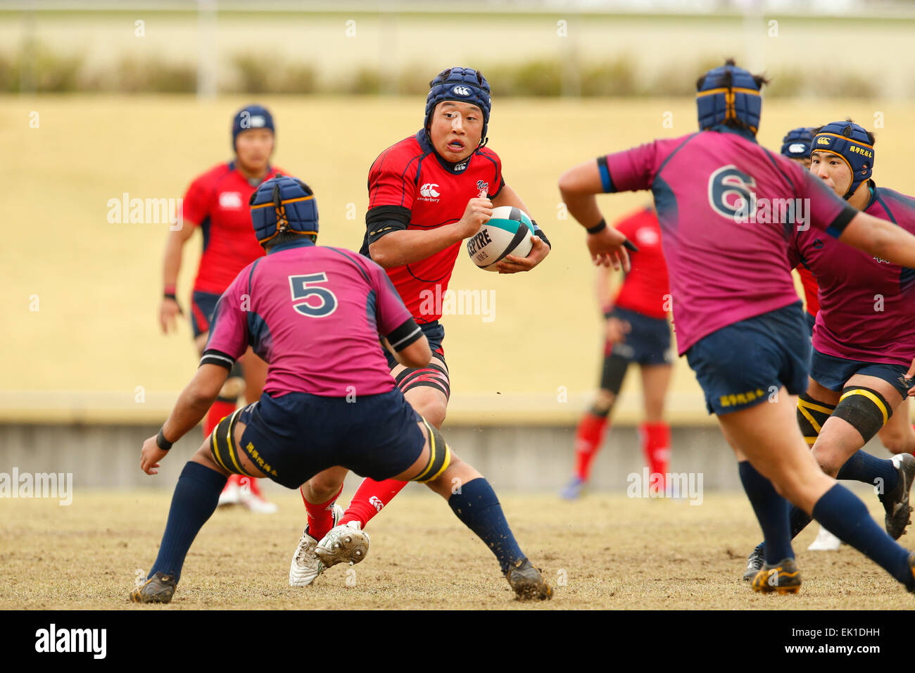 Kumagaya Rugby Stadium, Saitama, Japan. 4th Apr, 2015. Atsuro Tsuji ...