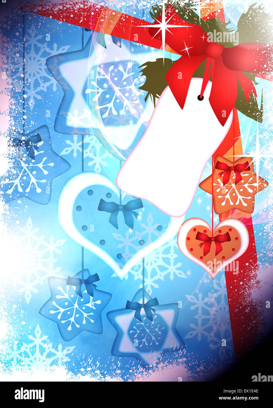 Advent or christmas advert poster or flyer background with empty space ...