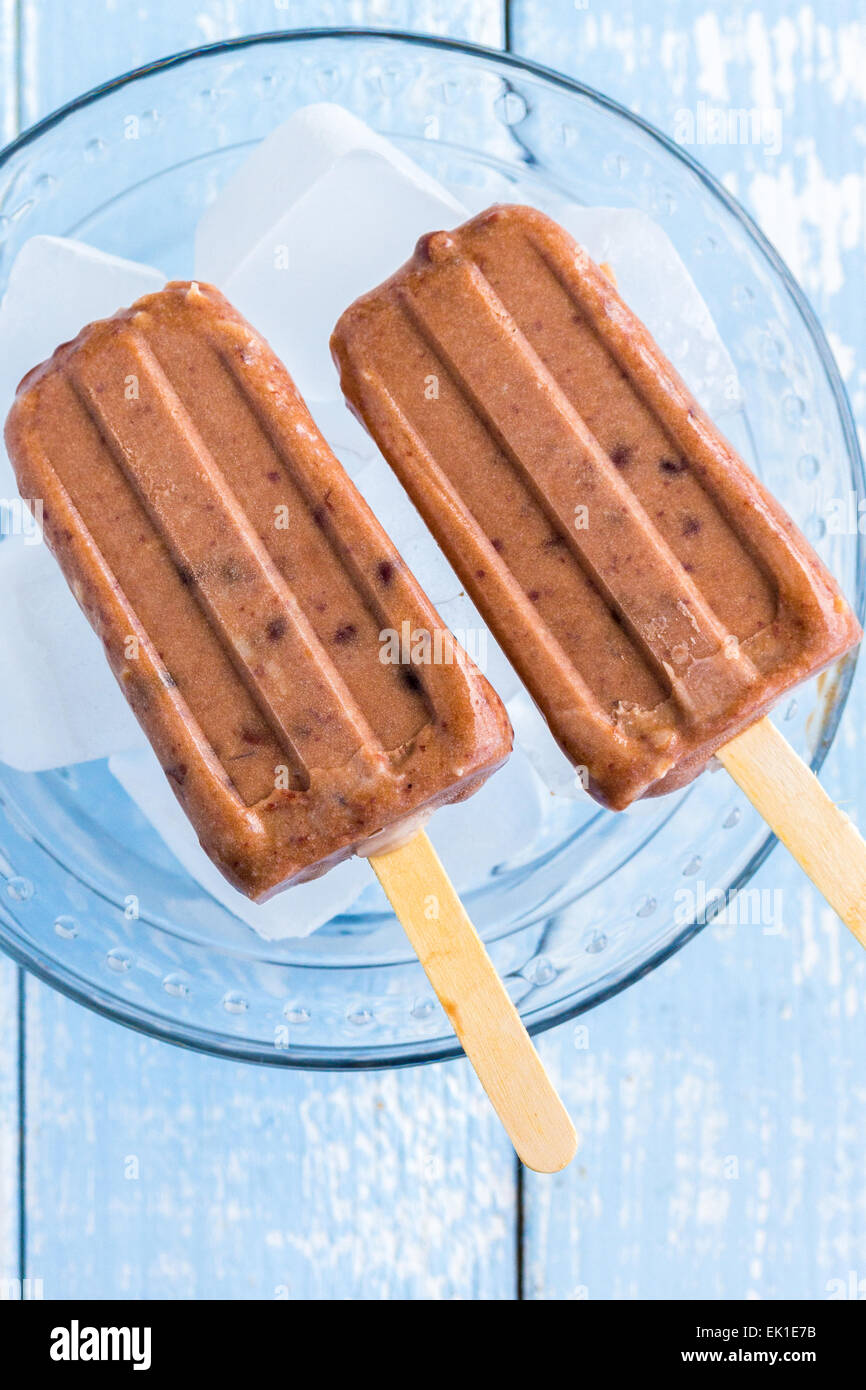 Hawaiian ice pops made with shaved coconut and sweetened adzuki beans ...