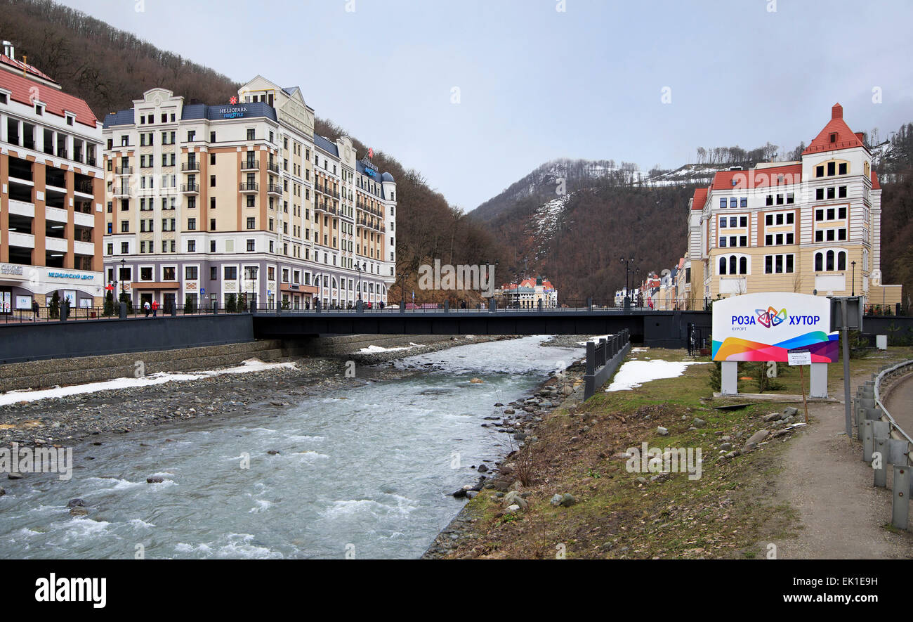 Rosa Khutor Alpine Resort Stock Photo - Alamy