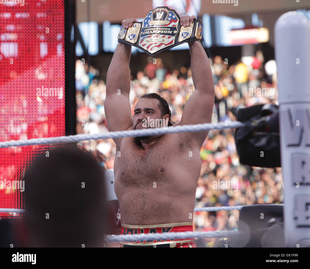 Santa Clara, California, USA. 29th Mar, 2015. Rusev during WWE ...