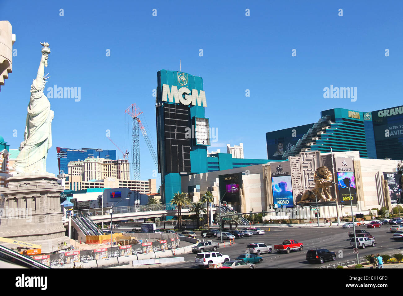 LAS VEGAS, NEVADA, USA - OCTOBER 21, 2013 : City landscape in Las Vegas ...