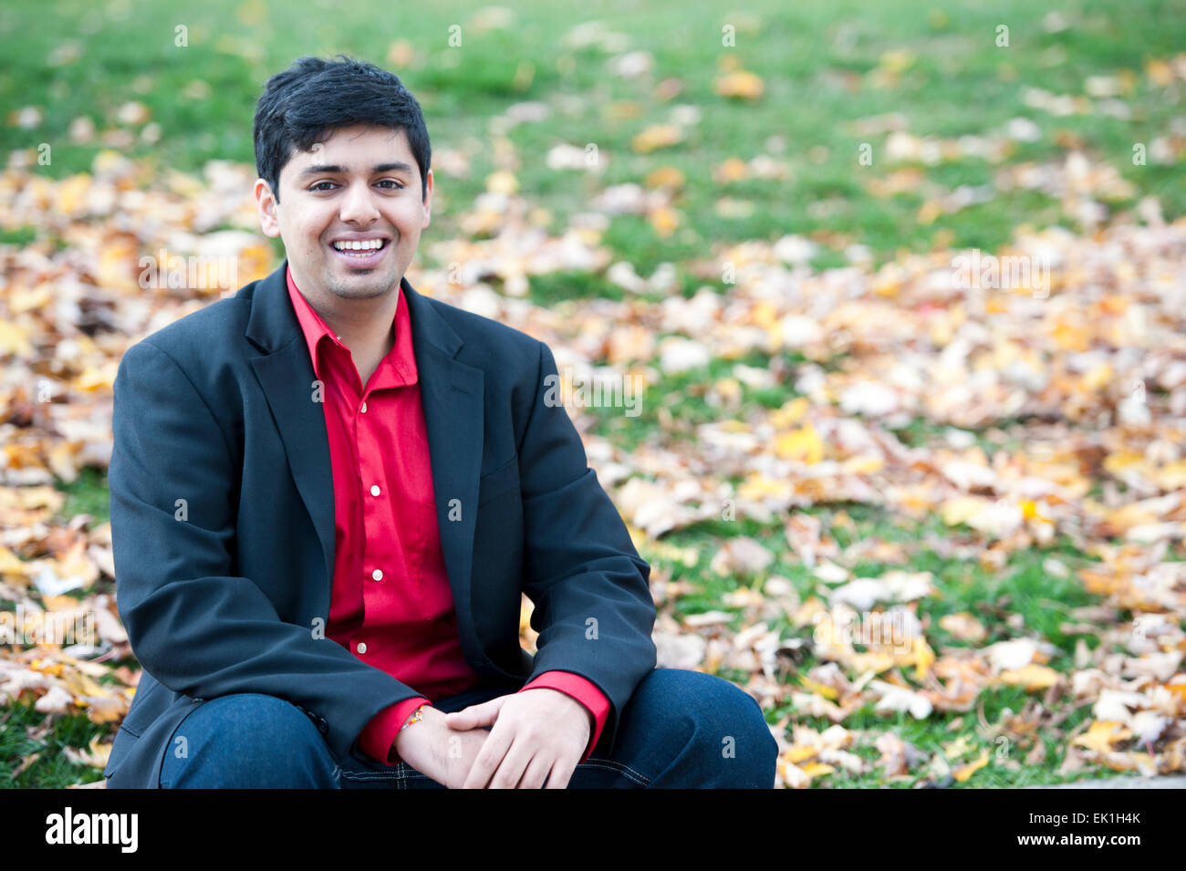 Young Happy Indian Man Stock Photo - Alamy