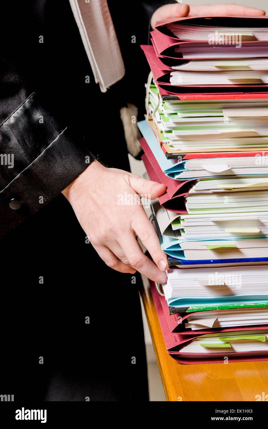 lawyer looking into files Stock Photo - Alamy