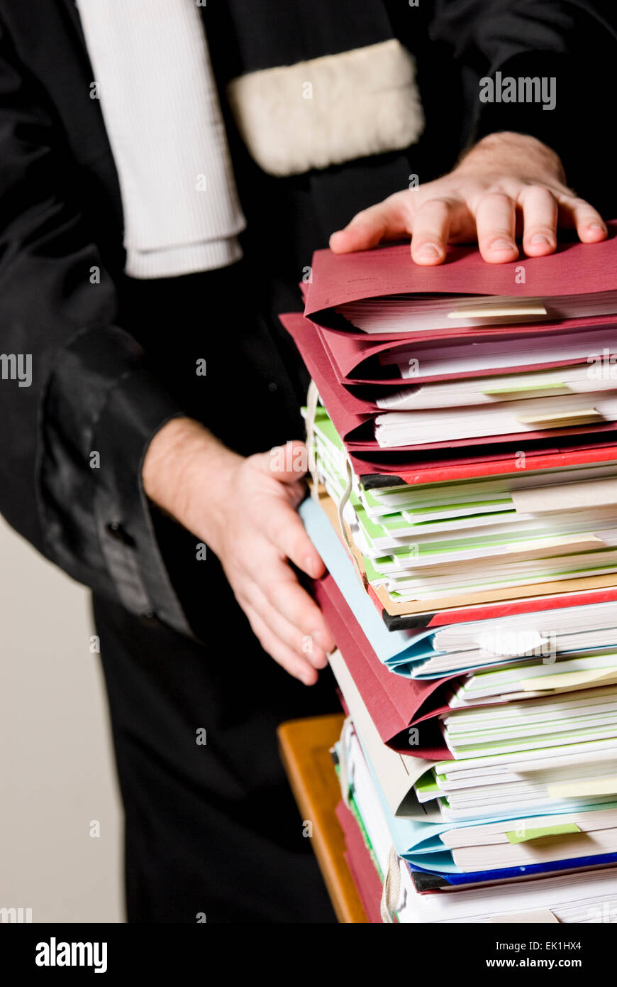 lawyer looking into files Stock Photo - Alamy