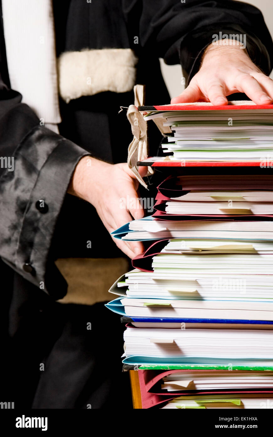 lawyer looking into files Stock Photo - Alamy