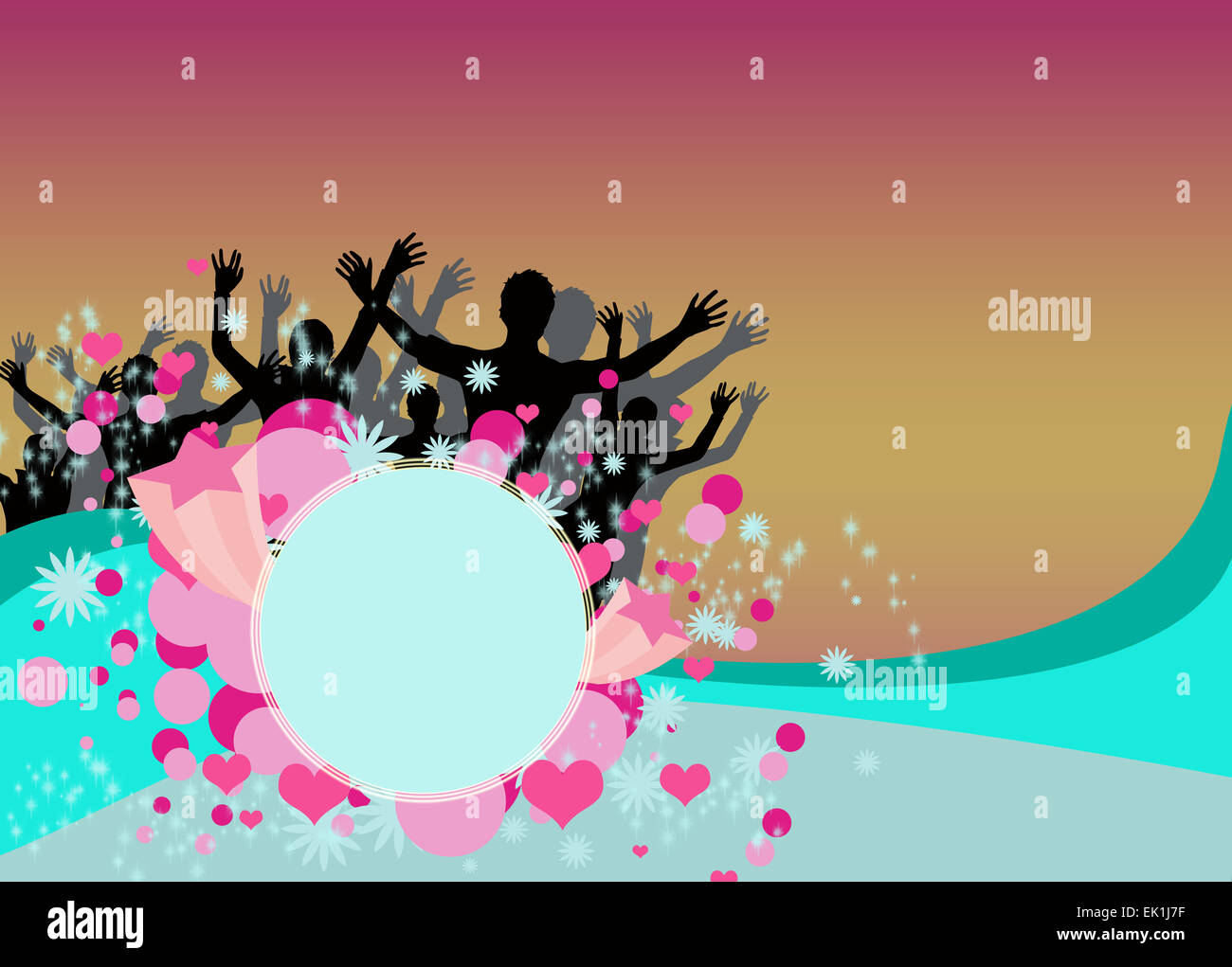 Party invitation poster or flyer background with space Stock Photo - Alamy