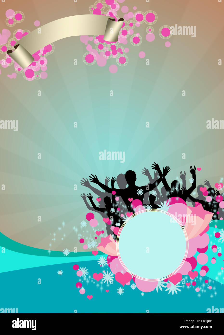 Party invitation poster or flyer background with space Stock Photo - Alamy